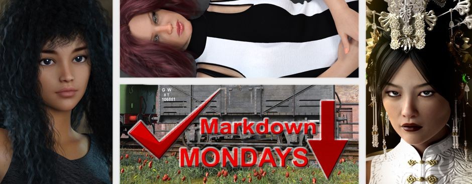 March2023 - MarkDown MONDAYS - 60% off - Third Week - Renderosity