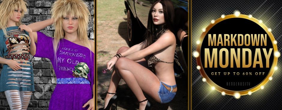 Feb.2024 - MarkDown MONDAYS - products at 60% off - 24 hours only! - Renderosity