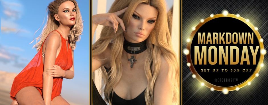 Oct.2023 - MarkDown MONDAYS - 60% off - Second Week - Renderosity