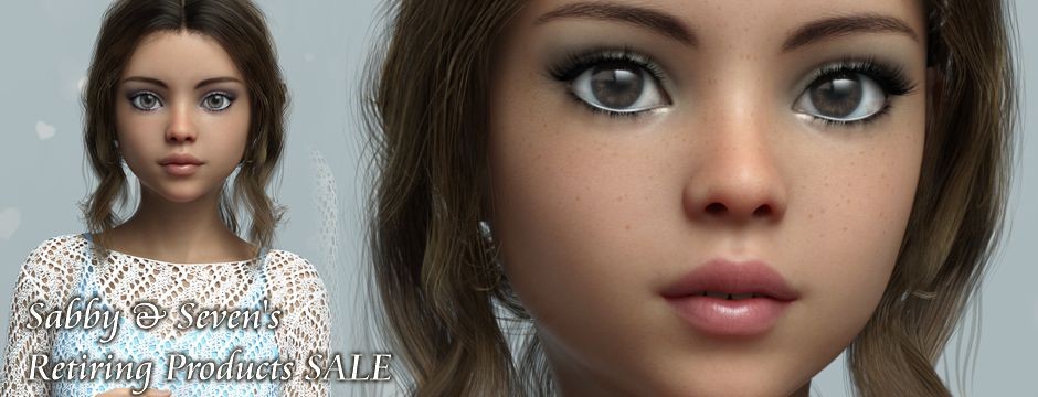 Feb.2024 -Sabby & Seven's - Retiring Products SALE at 70% off - Renderosity