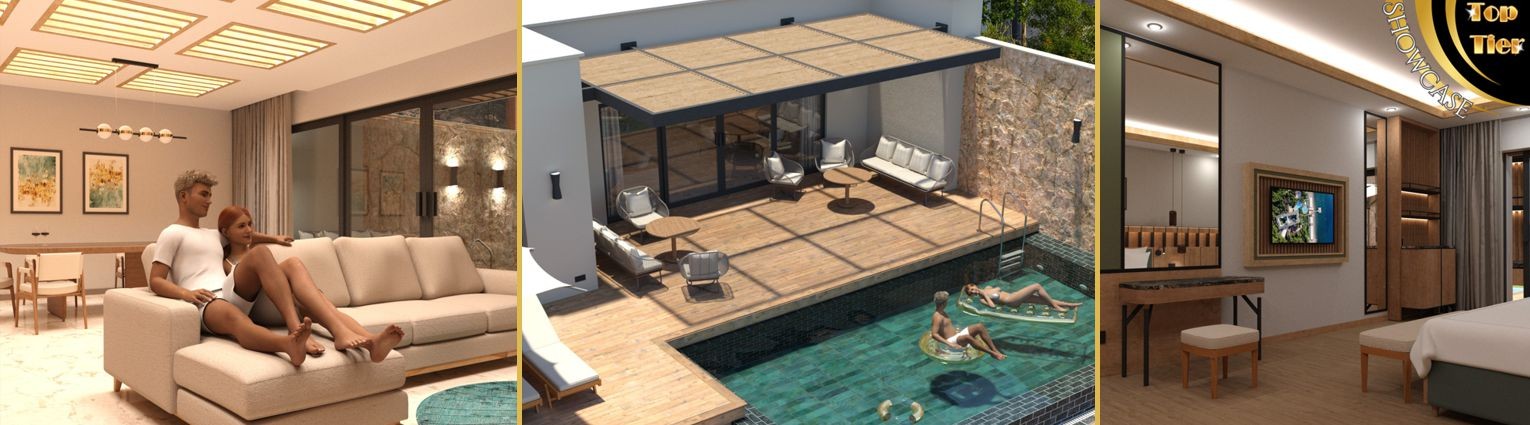 Samant's Top Tier Showcase - Seaview apartment & Poses - Renderosity