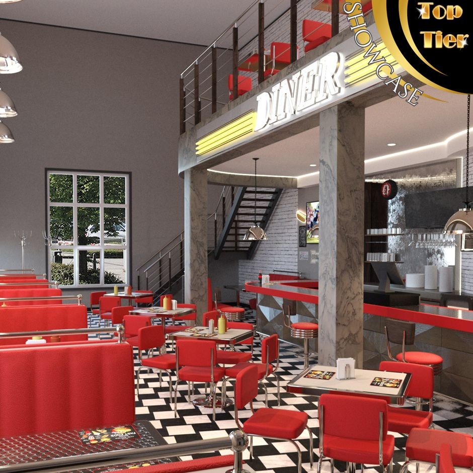 Samant's Top Tier Showcase - The Diner & The Diner Poses - Renderosity
